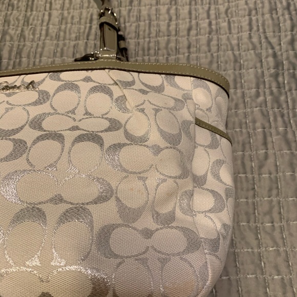Coach | Bags | Silver Sparkly Coach Purse | Poshmark